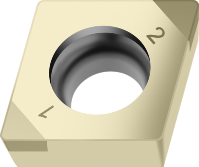 CCGW060208TM-2 WBH20C Turning Insert CBN – Positive rhombic 80°