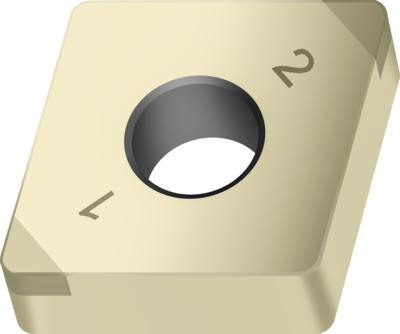 CNMA120408-2 WCB50 Turning Insert CBN – Negative rhombic 80°