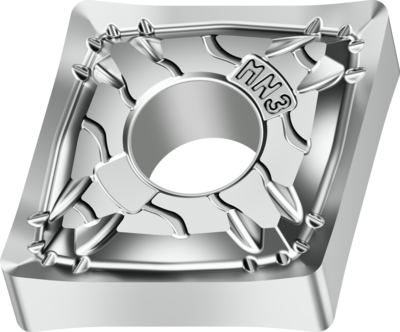 CNGG120408M-MN3 WN10 Turning Insert – Negative rhombic 80°